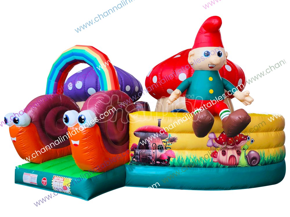 Mushroom House Inflatable Playground - Channal Inflatables