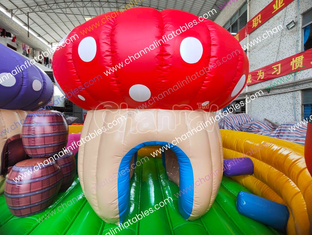 Mushroom House Inflatable Playground - Channal Inflatables