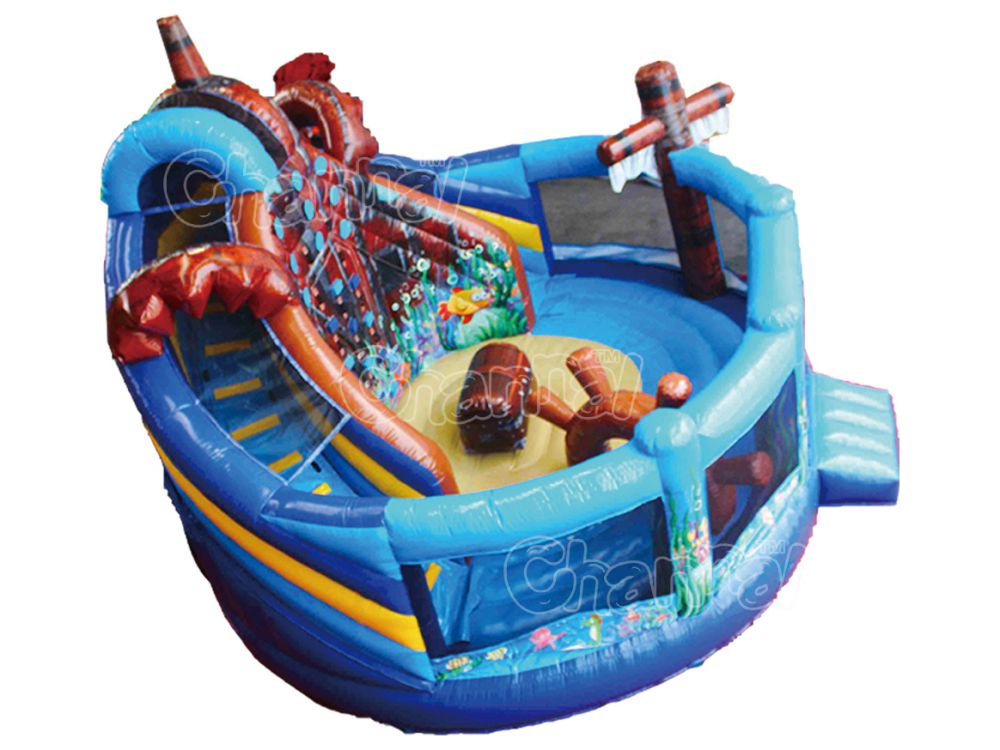 Sunken Shipwreck Treasure Inflatable Combo Playground - Channal Inflatables