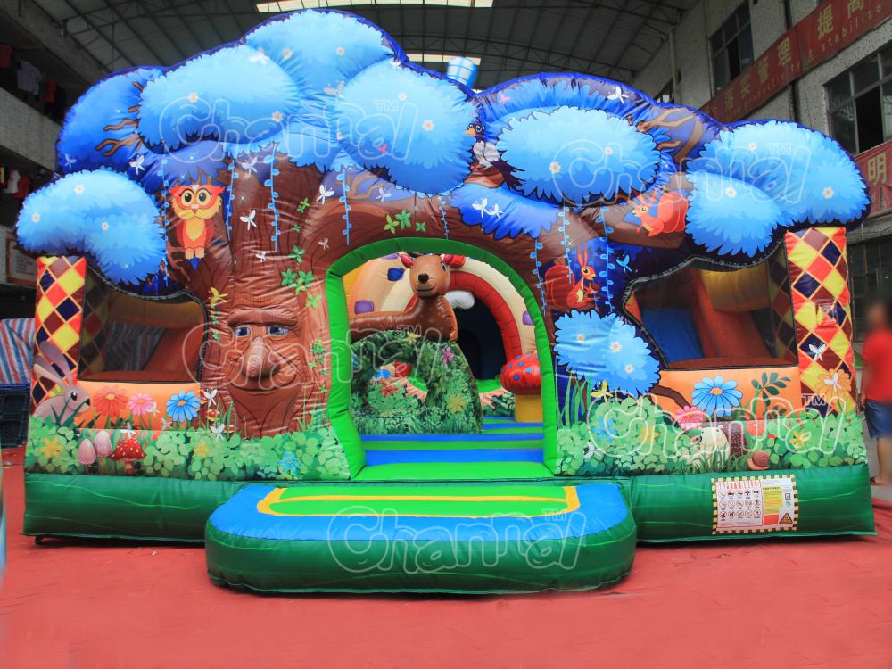 Fantasy Forest Inflatable Playground - Channal Inflatables