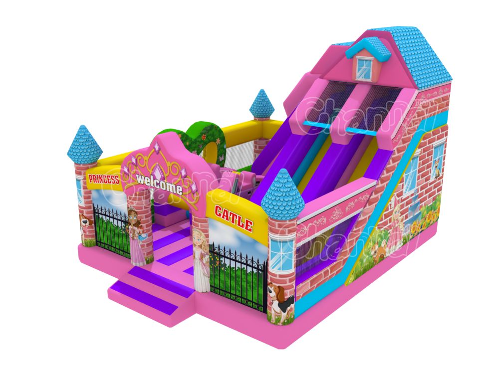 Princess Castle Inflatable Combo - Channal Inflatables
