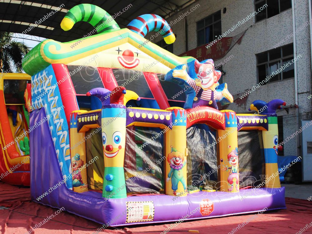 Circus Play Inflatable Slide - Channal Inflatables