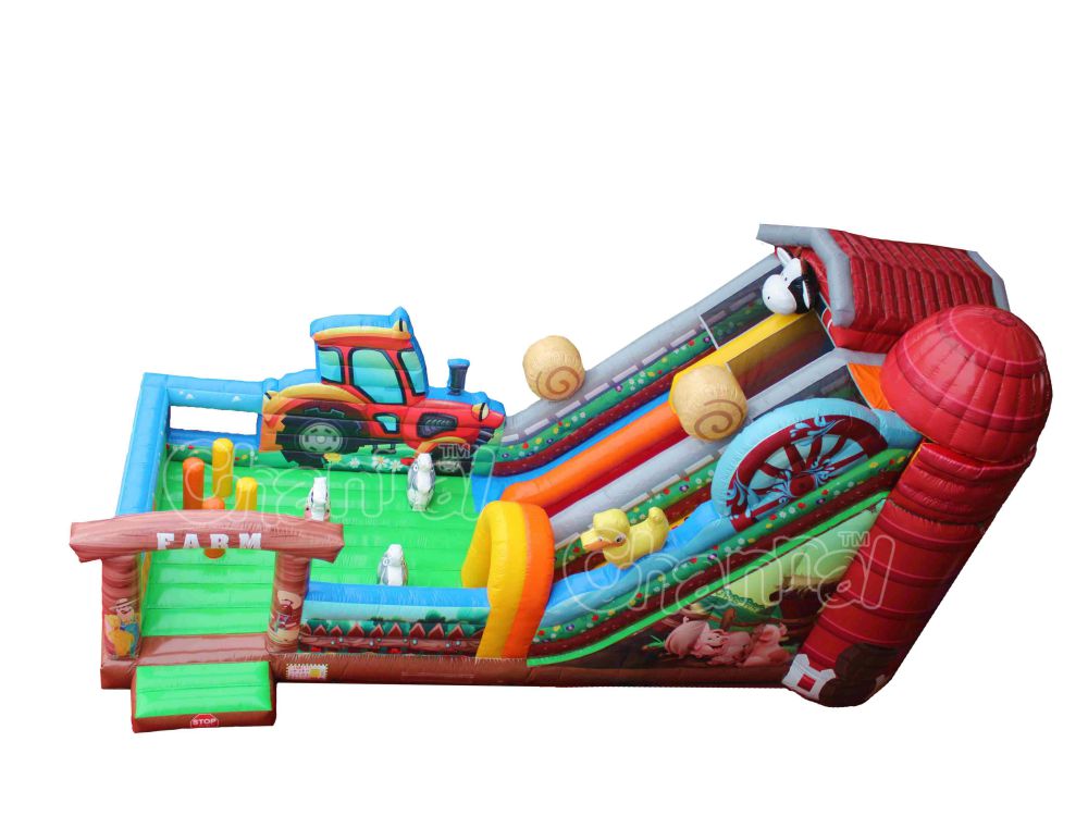 Farm Animals Inflatable Slide - Channal Inflatables