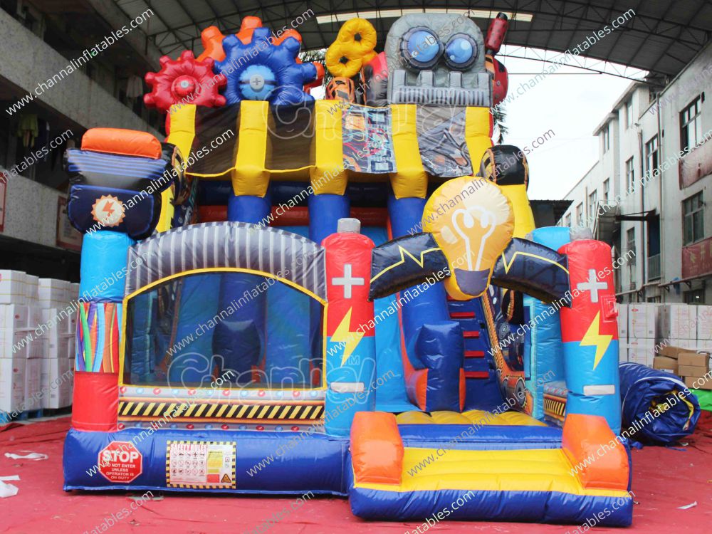 Robot Inflatable Slide - Channal Inflatables
