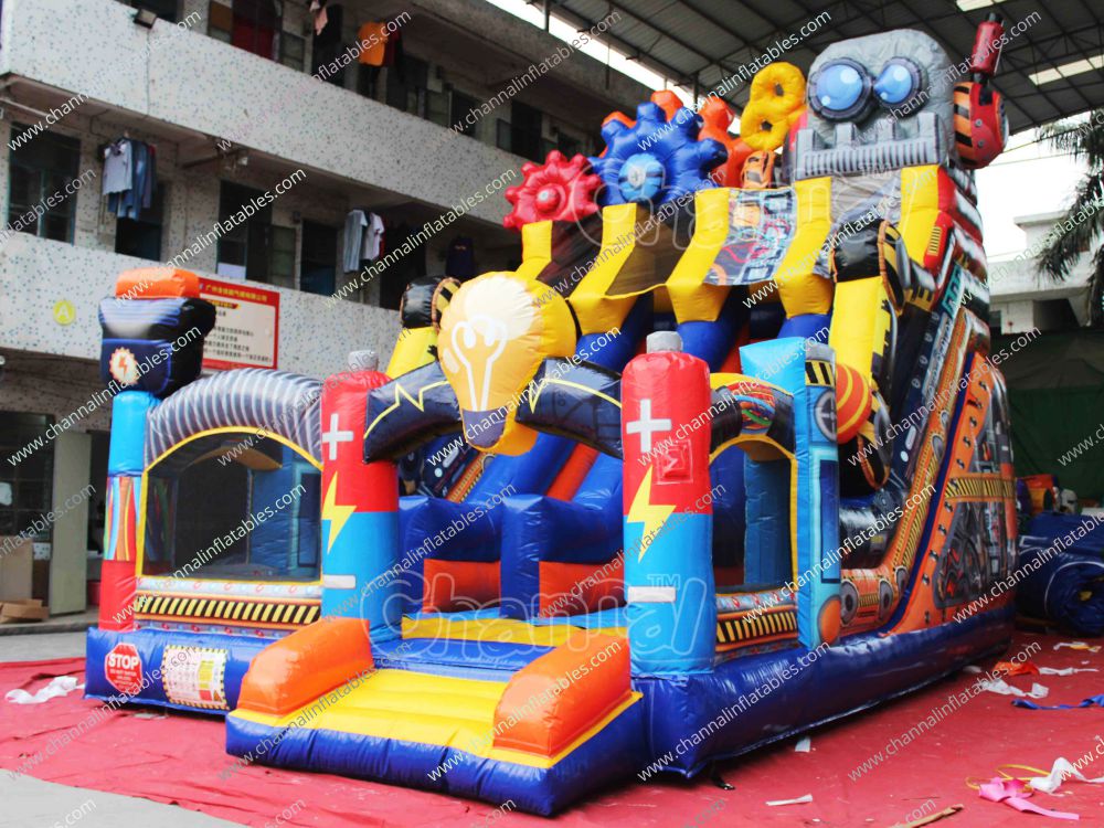 Robot Inflatable Slide - Channal Inflatables