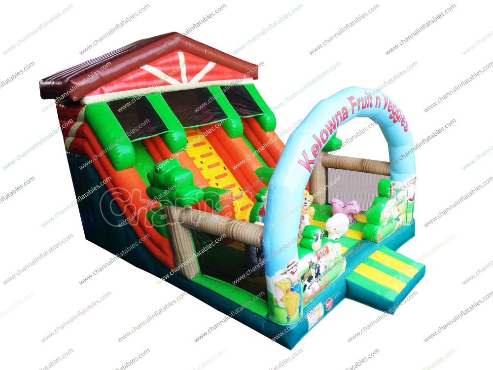 Farm Barn Inflatable Slide - Channal Inflatables
