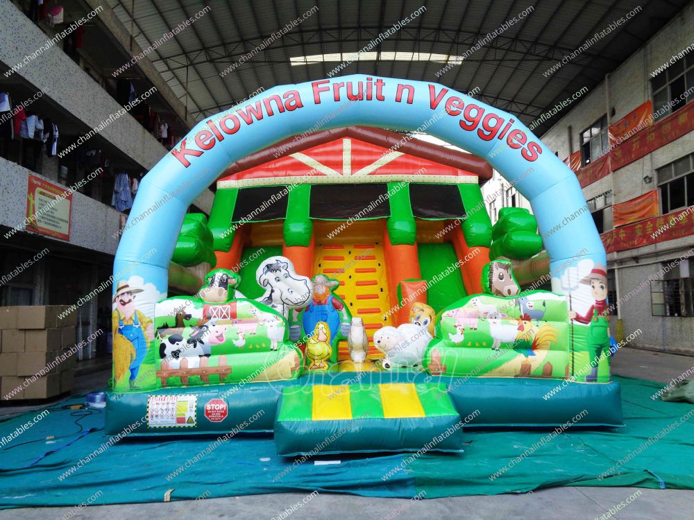 Farm Barn Inflatable Slide - Channal Inflatables