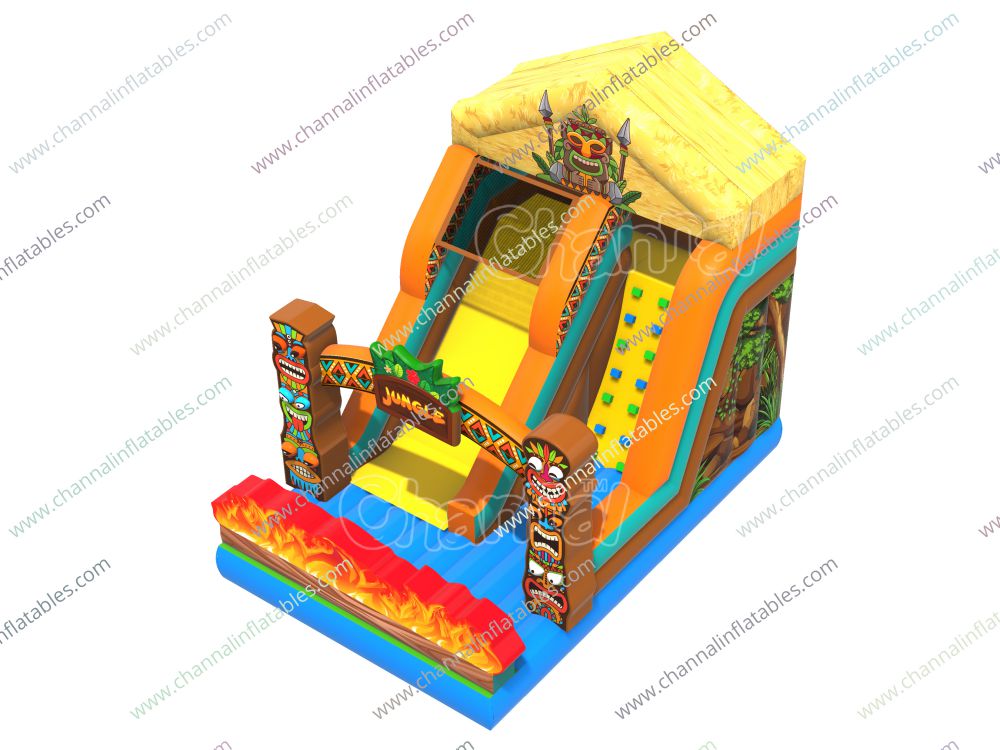 Tiki Tribe Inflatable Slide - Channal Inflatables