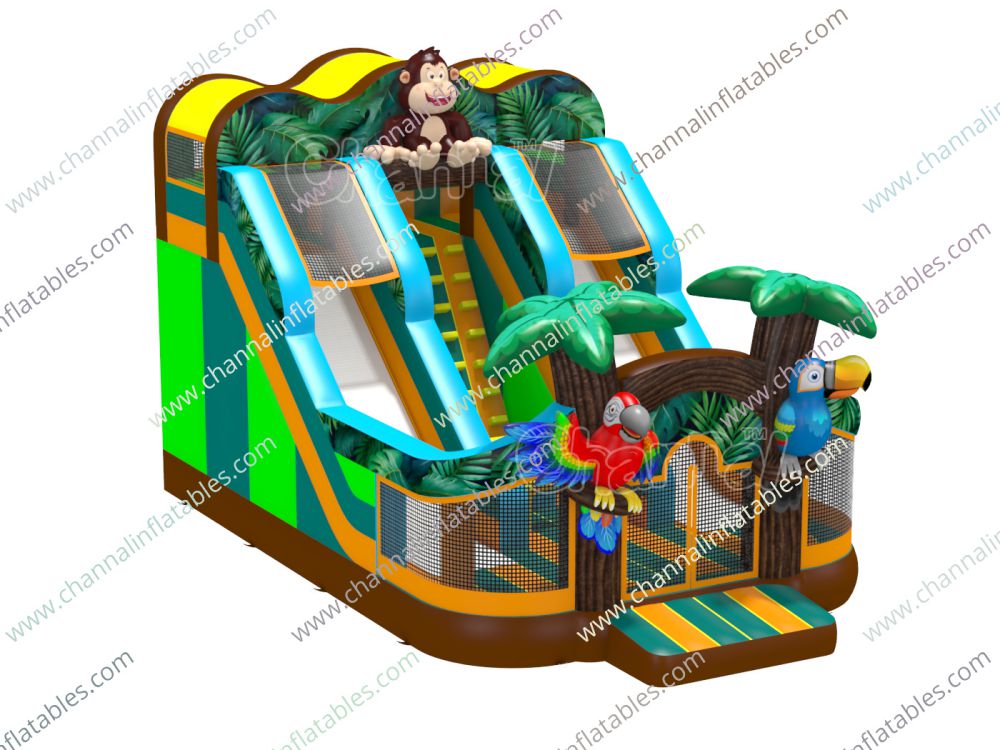 Jungle Inflatable Slide - Channal Inflatables