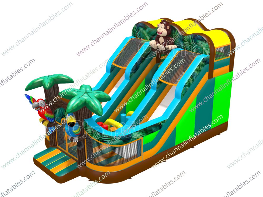 Jungle Inflatable Slide - Channal Inflatables