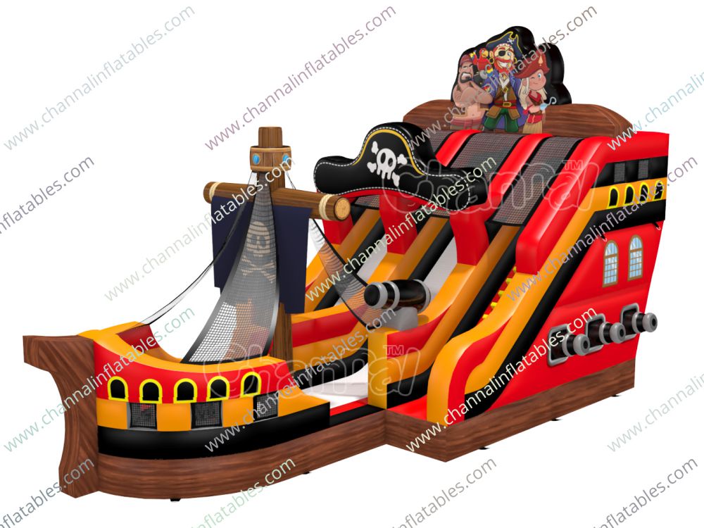 Inflatable Pirate Ship Slide - Channal Inflatables