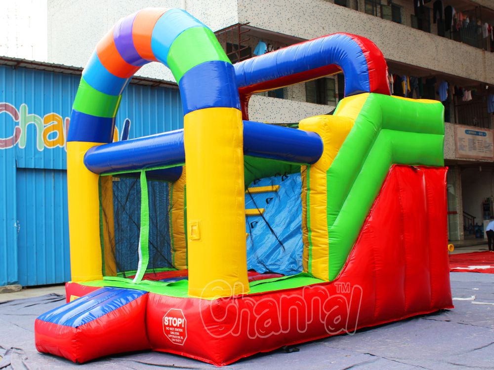 Colorful Arch Inflatable Dry Slide - Channal Inflatables