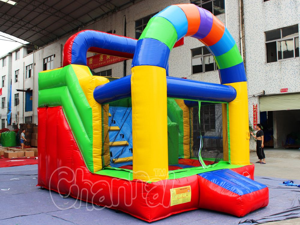 Colorful Arch Inflatable Dry Slide - Channal Inflatables