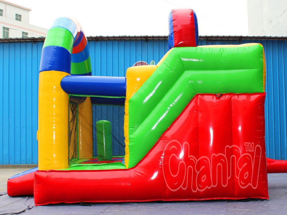 Colorful Arch Inflatable Dry Slide - Channal Inflatables