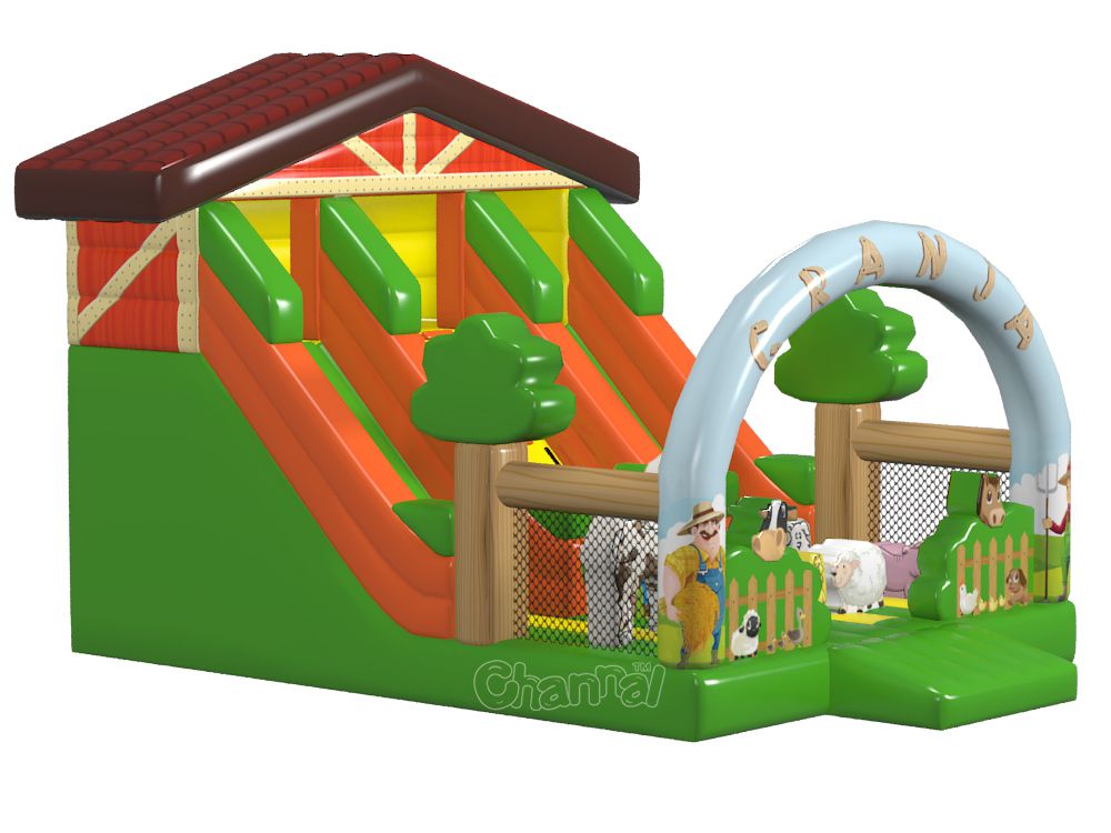Farm Barn Inflatable Slide - Channal Inflatables