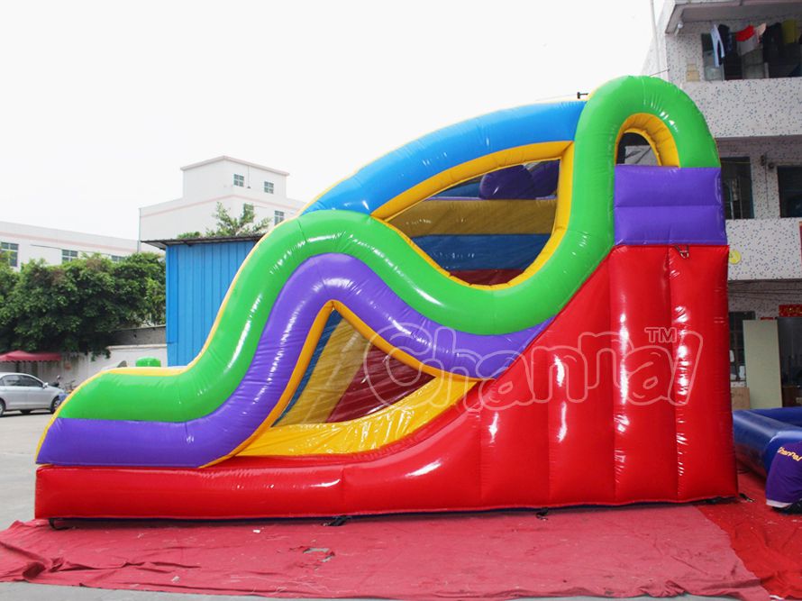 Kids Inflatable Slide With Obstacle - Channal Inflatables