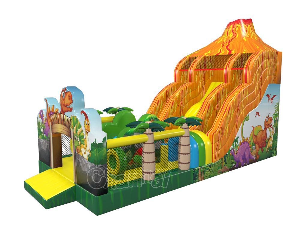 Jurassic Volcano Inflatable Slide - Channal Inflatables