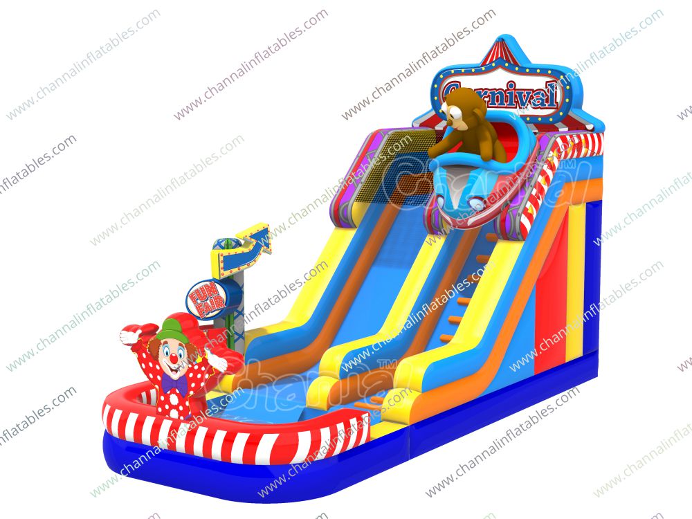 Fun Fair Inflatable Water Slide - Channal Inflatables