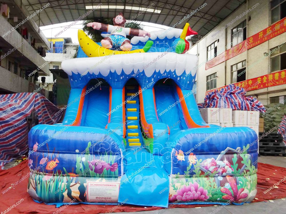 Surfing Inflatable Water Slide - Channal Inflatables