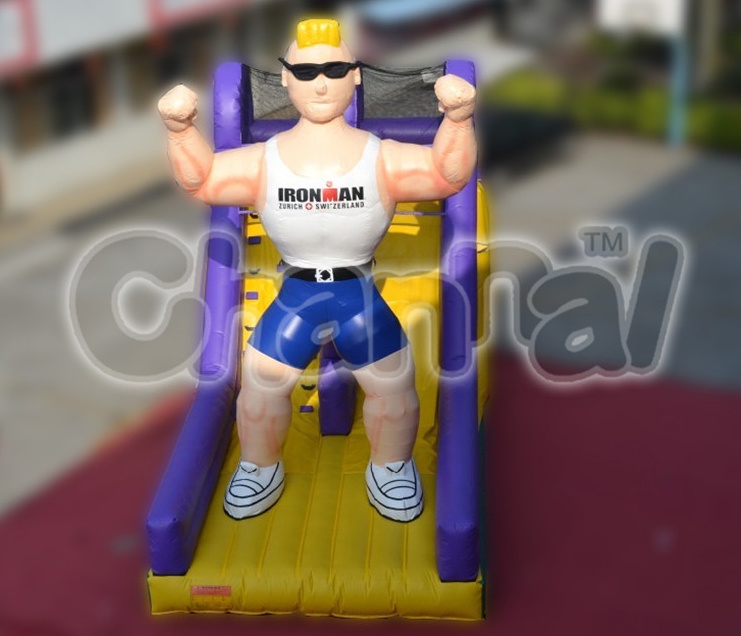 Strong Man Inflatable Slide - Channal Inflatables