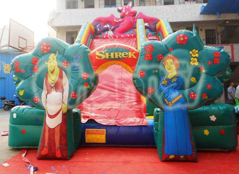 Shrek Theme Inflatable Slide - Channal Inflatables