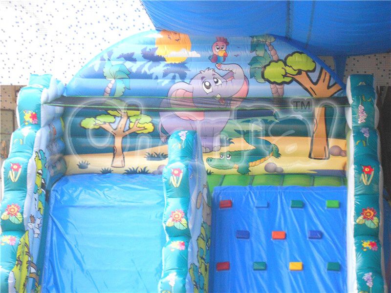Forest Animals Inflatable Slide - Channal Inflatables