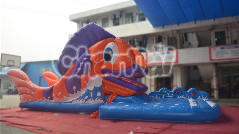 Fish Inflatable Slide - Channal Inflatables
