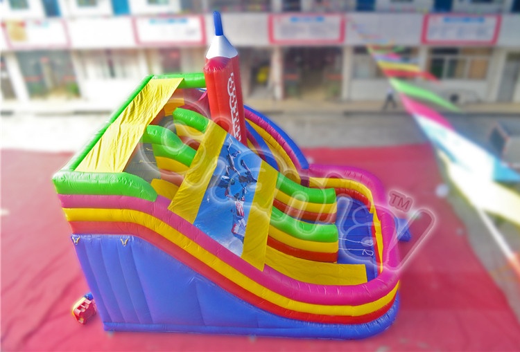 Medieval Fortress Inflatable Slide - Channal Inflatables