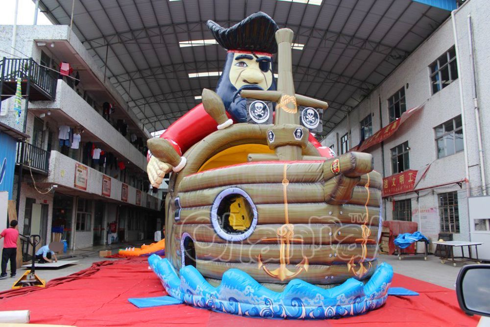 Pirate Ship Captain Inflatable Slide - Channal Inflatables