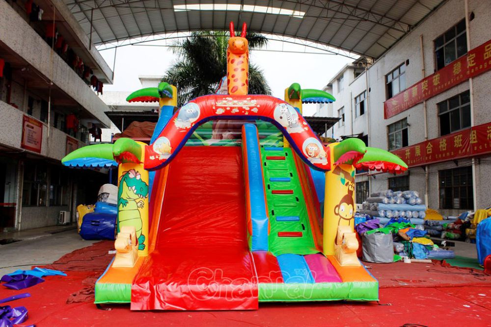 Giraffe Animal Inflatable Slide - Channal Inflatables