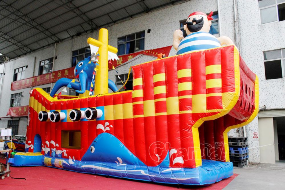 Octopus Ship Inflatable Slide - Channal Inflatables
