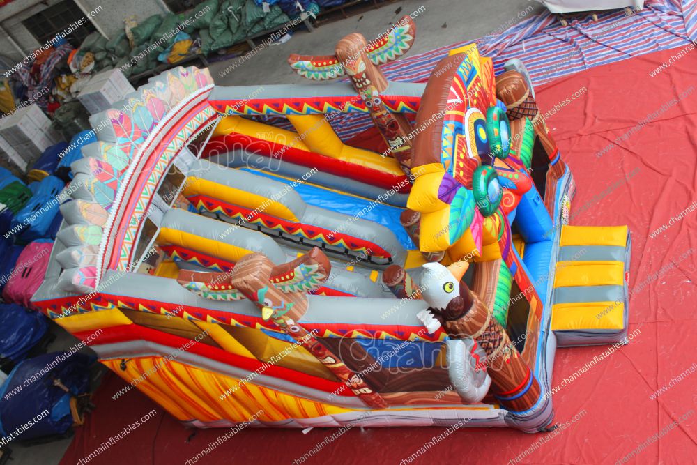 Native American Inflatable Slide - Channal Inflatables