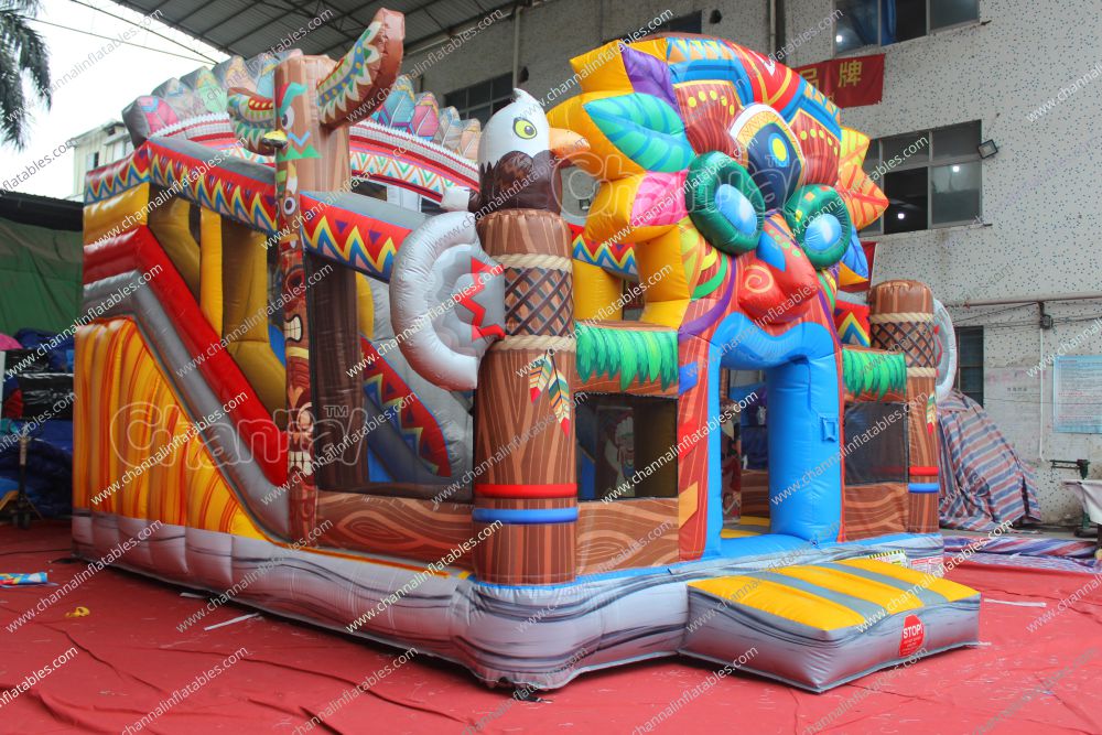 Native American Inflatable Slide - Channal Inflatables