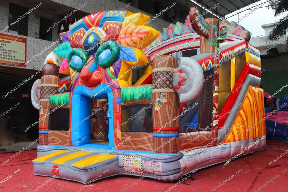 Native American Inflatable Slide - Channal Inflatables