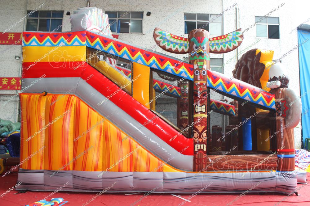 Native American Inflatable Slide - Channal Inflatables