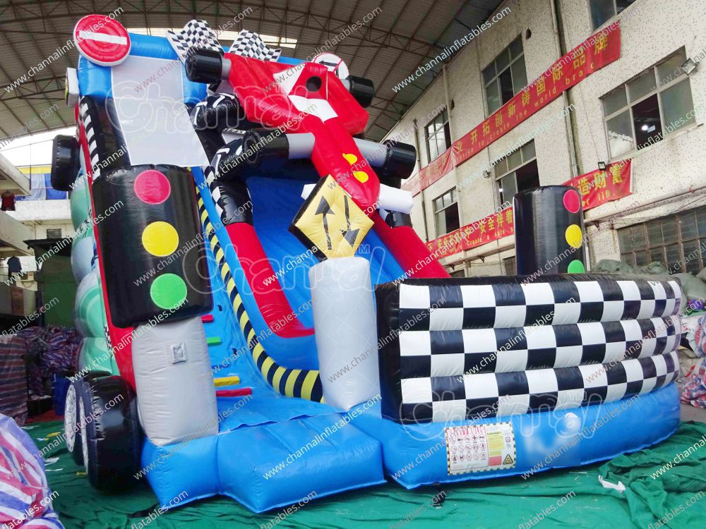 Racecar Water Slide - Channal Inflatables