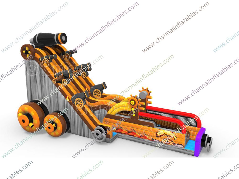 Giant Cannon Inflatable Slide - Channal Inflatables