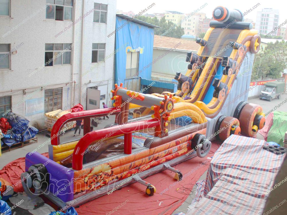 Giant Cannon Inflatable Slide - Channal Inflatables