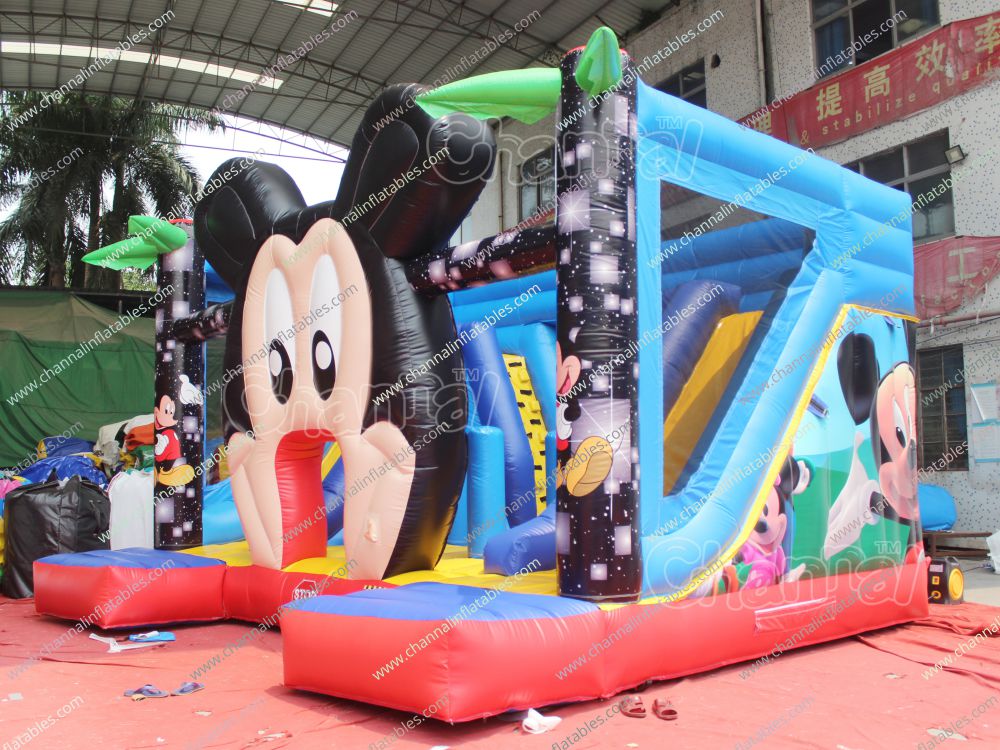 Mickey Mouse Double Slide - Channal Inflatables