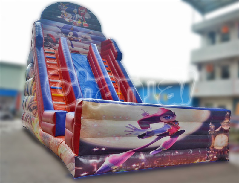 Sonic The Hedgehog Inflatable Slide - Channal Inflatables