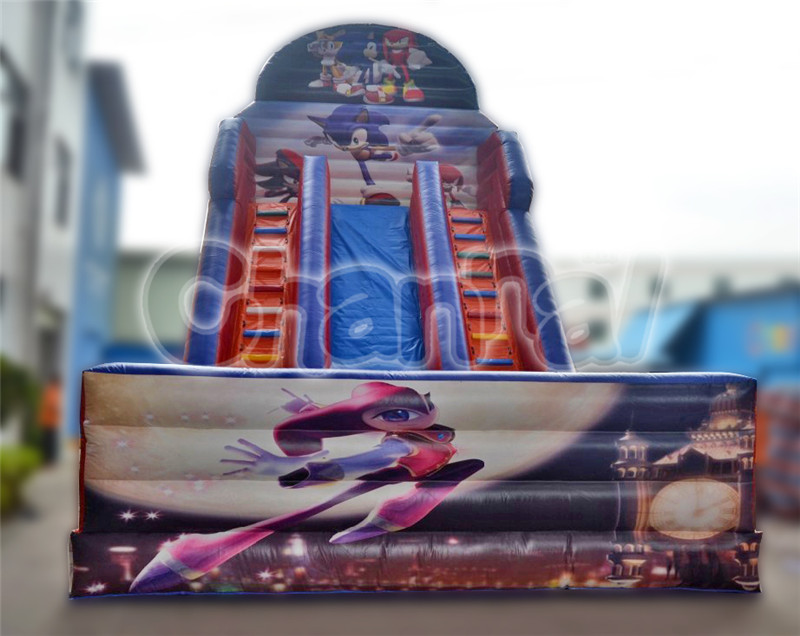 Sonic The Hedgehog Inflatable Slide - Channal Inflatables