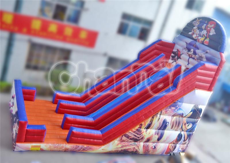 Sonic The Hedgehog Inflatable Slide - Channal Inflatables