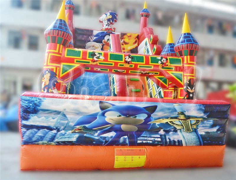 Sonic Castle Inflatable Slide - Channal Inflatables
