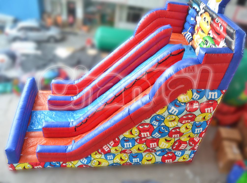 M&M Chocolate Candy Inflatable Slide - Channal Inflatables
