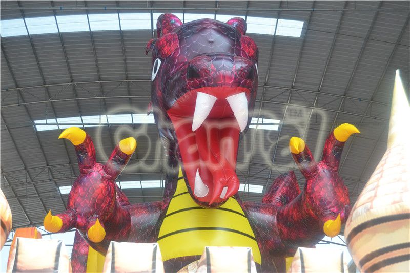 Devil Dragon Castle Inflatable Slide - Channal Inflatables