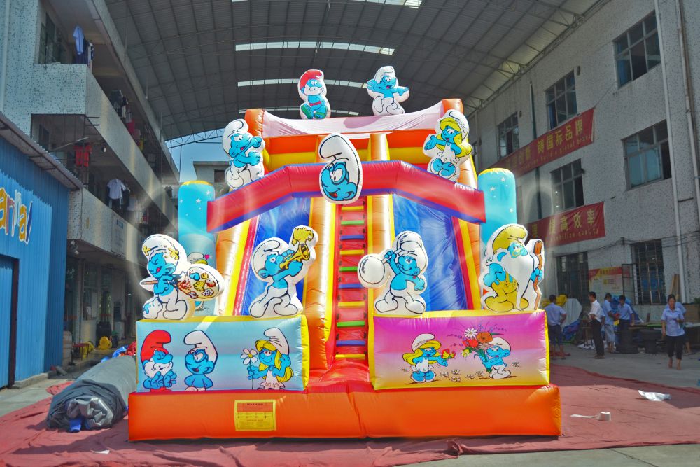 The Smurfs Inflatable Slide - Channal Inflatables