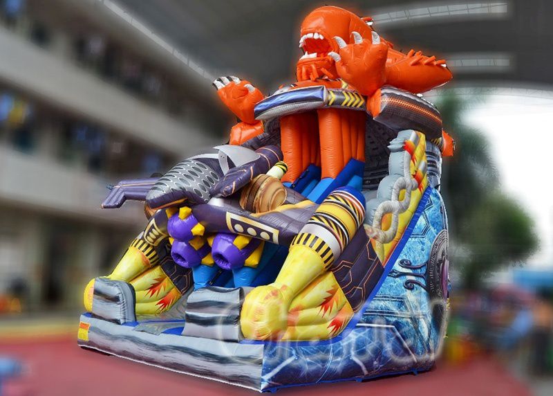 Alien Monster Inflatable Slide - Channal Inflatables