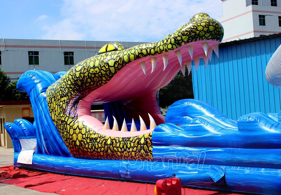 Alligator Shark Inflatable Slide - Channal Inflatables