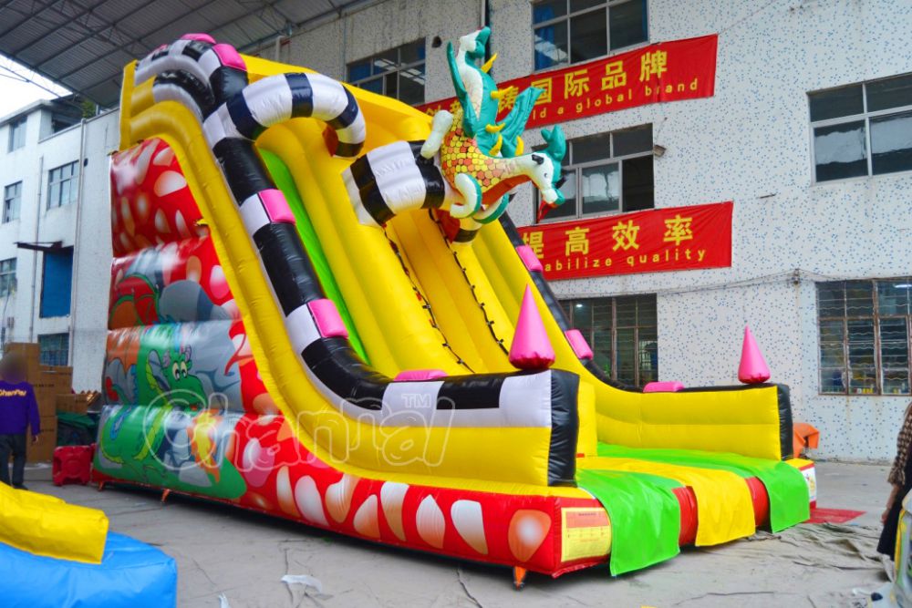 Fire Dragon Inflatable Slide - Channal Inflatables
