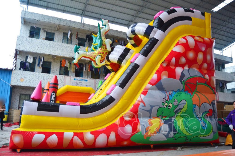 Fire Dragon Inflatable Slide - Channal Inflatables